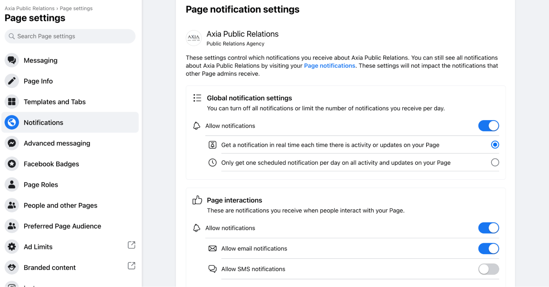 How to turn off Facebook Page notifications for pages and profiles you manage